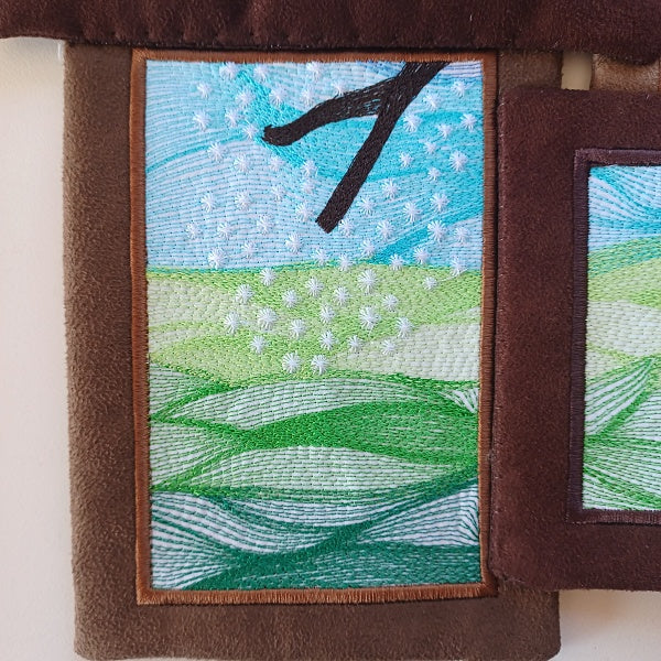 Contour Tree Scenery Hanger – Machine Embroidery Design | EmbWeekly