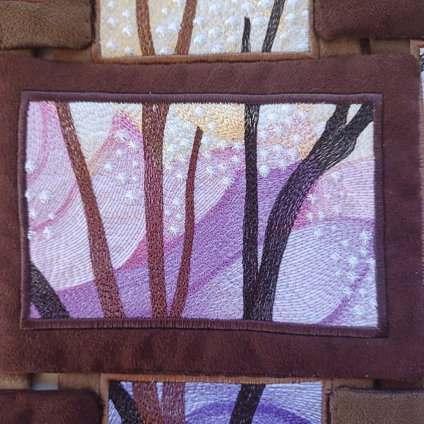 Contour Tree Scenery Hanger – Machine Embroidery Design | EmbWeekly