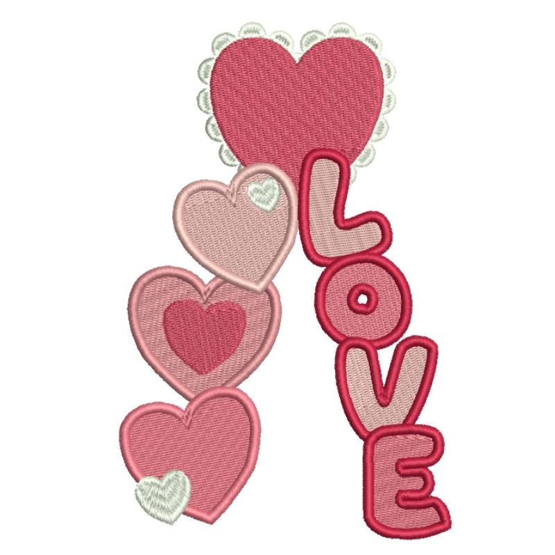 Valentine's Side Seam Designs – Machine Embroidery Design | EmbWeekly