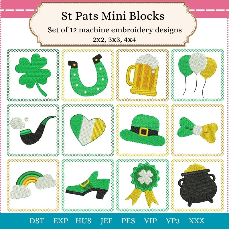 EWDP001 Design Parade - Mini Blocks – Embroidery Weekly