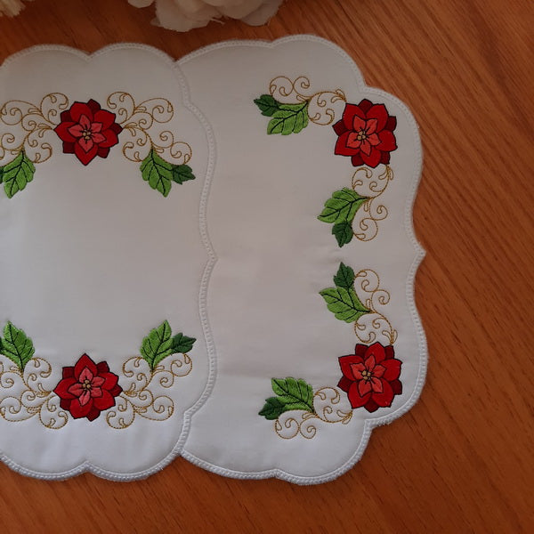 ITH Festive Table Mat – Machine Embroidery Design | EmbWeekly