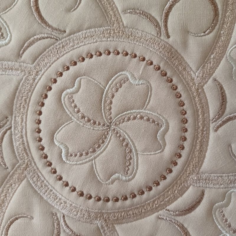 Floral Table Topper – Machine Embroidery Design | EmbWeekly