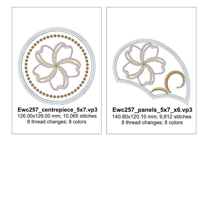 Floral Table Topper – Machine Embroidery Design | EmbWeekly