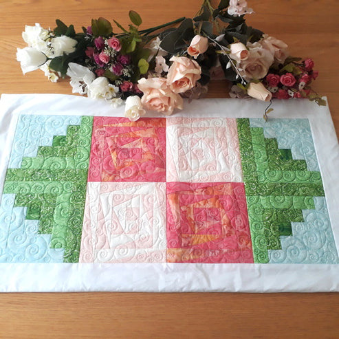Rose Bouquet Table Runner – Machine Embroidery Design | EmbWeekly