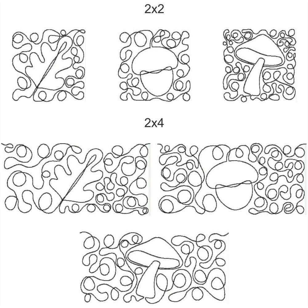 Fall Sashing Set – Machine Embroidery Design | EmbWeekly